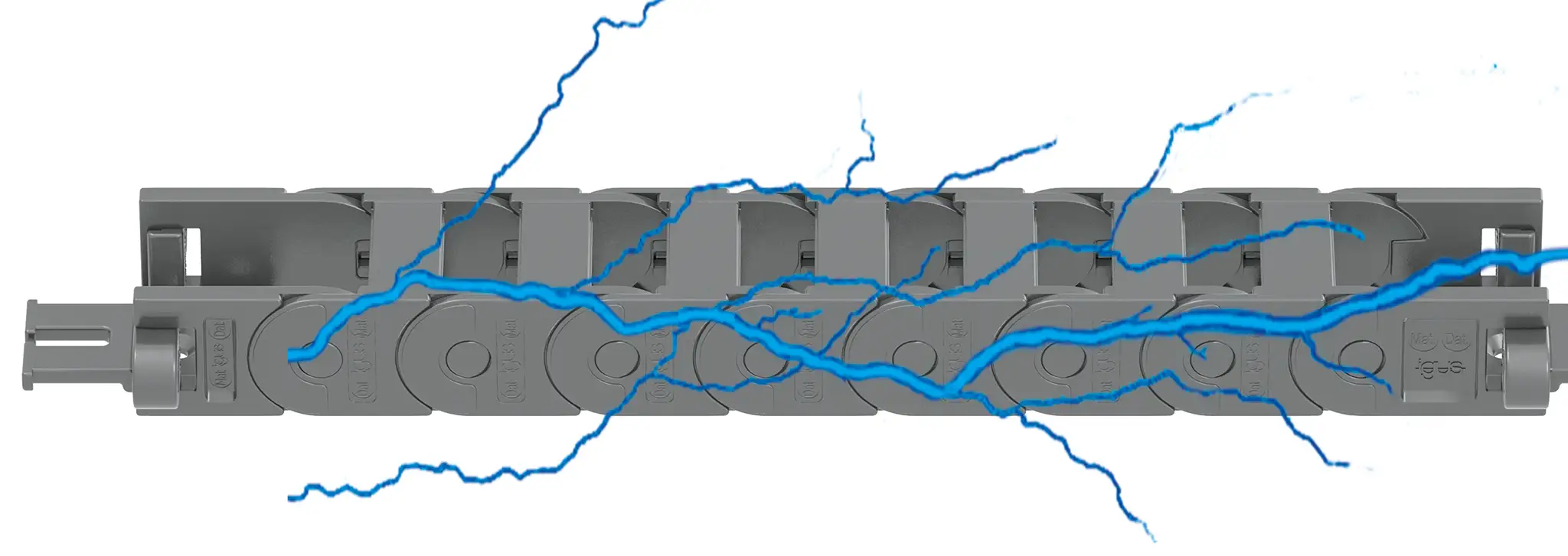 ESD energy chain E2C.15 series | One-piece, non-openable
